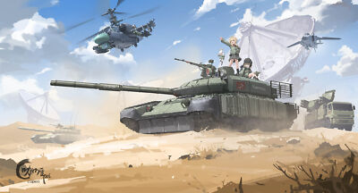 Anime Girls Und Panzer Artwork War Thunder Girls Gaming Mat Desk 6481 ...