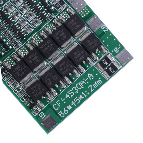 4S 14.8V 30A BMS PCB Protection Board 18650 Li-ion Battery Cell Balance ...