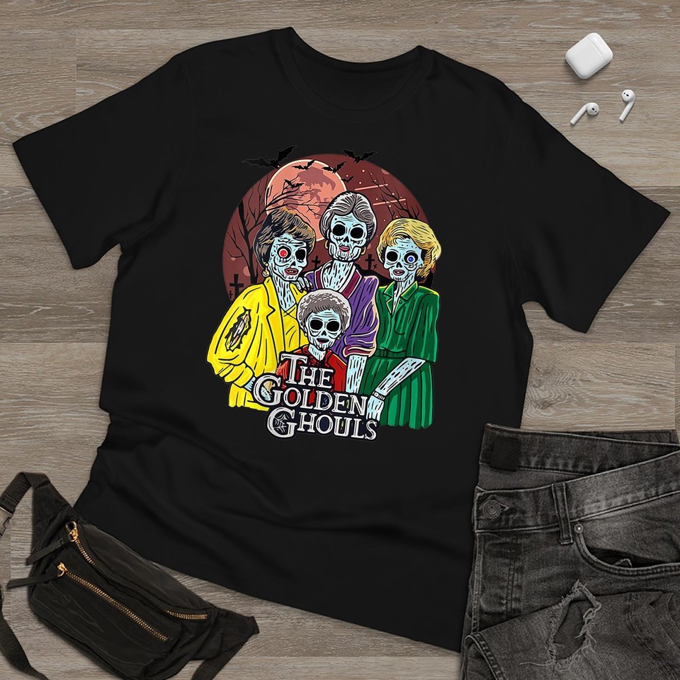 GIRLS GOLDEN GHOULS HALLOWEEN Vintage T Shirt Men Fashion 2023 Women T ...
