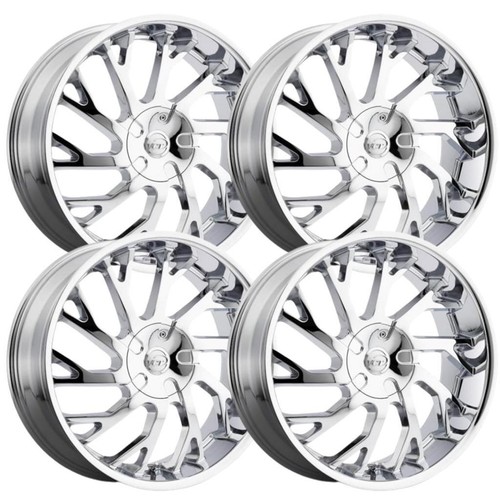 22x9 5x115/5x120 15mm Chrome VCT V77 Wheels Rims 22 Inch | Set of 4 ...