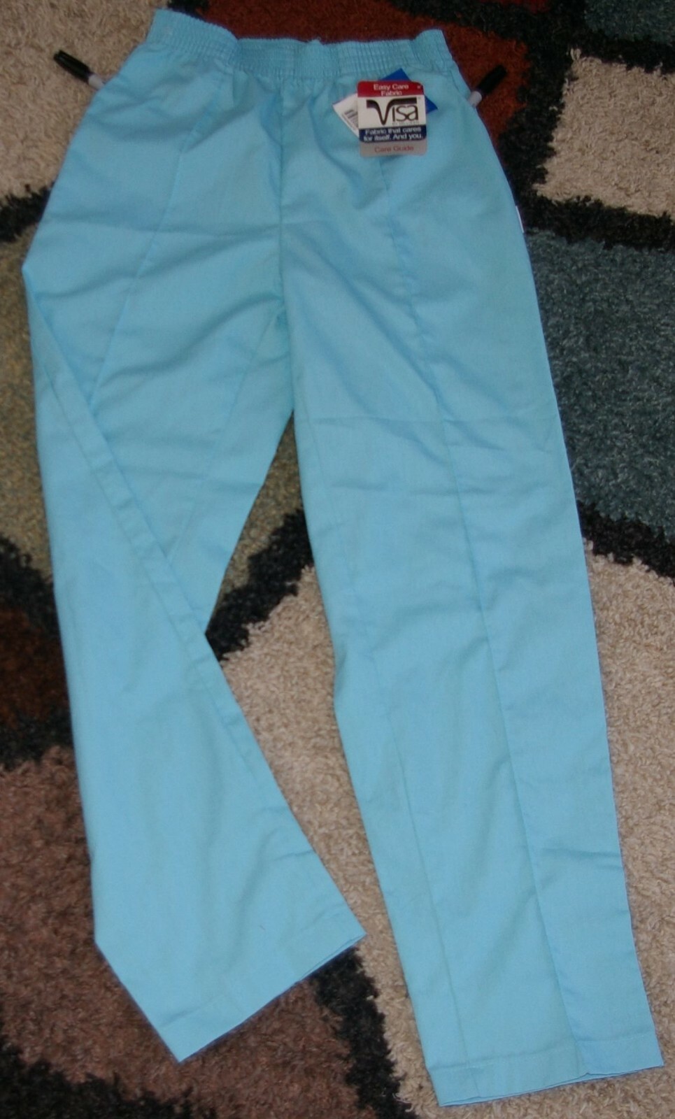 Crest Woman Elastic Waist Scrub Pant 2 Pocket Front Crease stitch Sz 2X ...