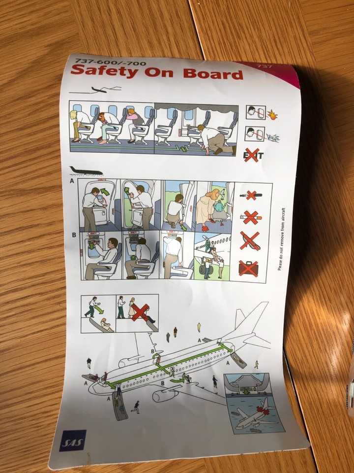 Flight safety demo kit - Boeing | eBay UK