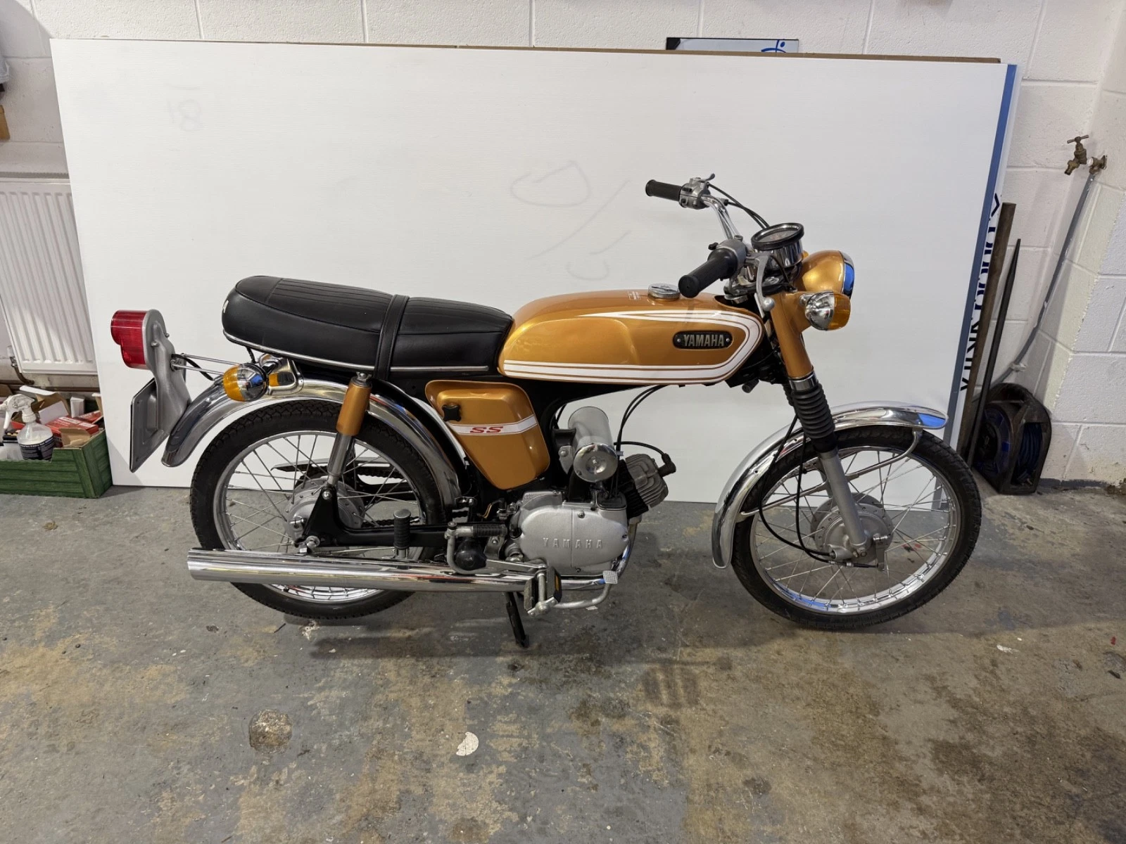 1973 Yamaha FS1E Fizzy SS Sixteener Special Candy Yellow 7957 Miles ...