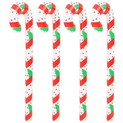 4 Pcs Inflatable Candy Canes Outdoor Theme Christmas Decorations | eBay ...
