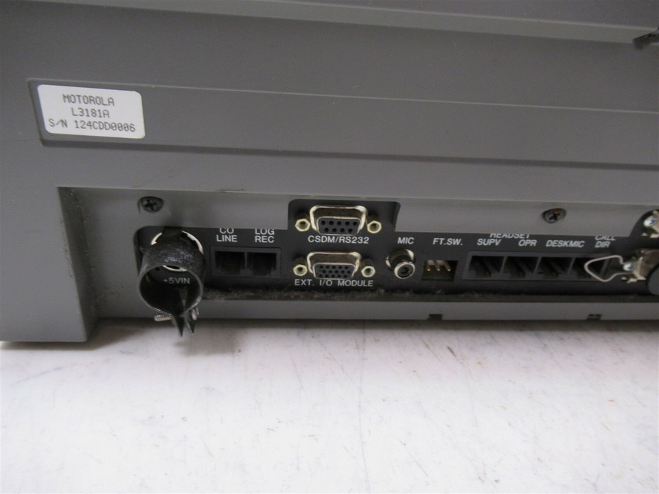 Motorola CommandSTAR Lite L3181A Desktop Radio Dispatch Console w ...
