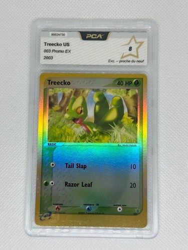Graded Pokemon Card Treecko 003 Promo EX US PCA 8 | eBay