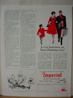 1965 Imperial Car Insurance Auto on Christmas List? Vintage Print Ad ...