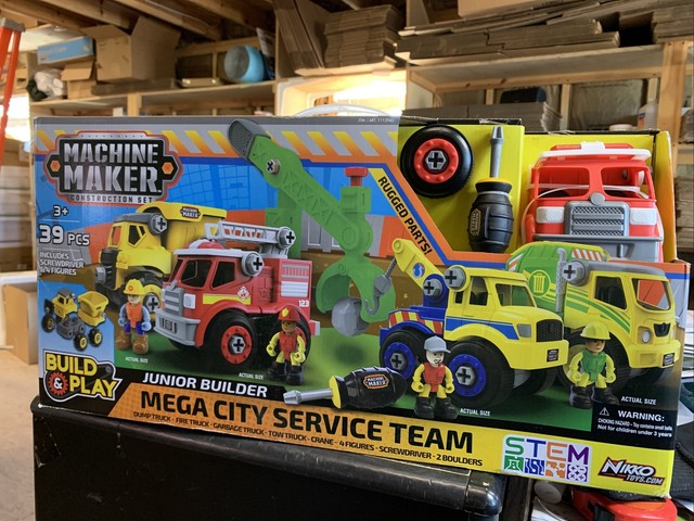 Machine Maker Construction Mega City Service Team 39-piece Set Creative ...