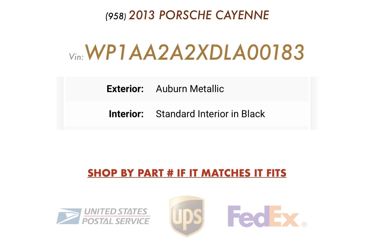 2013 PORSCHE CAYENNE 92A 3.6L - Alternator (220 AMP) 95860312100 | eBay