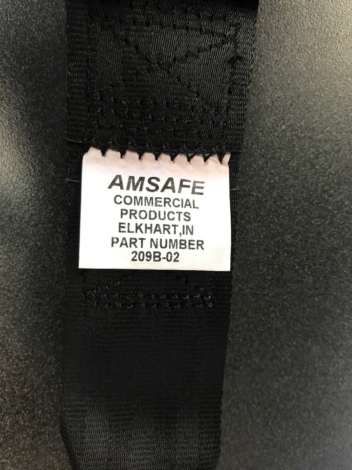 AmSafe 209B-02 Black Buckle End With Curved 11” | eBay