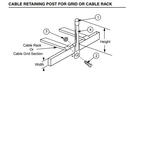 NEWTON 0021050710 - CABLE RETAINING POST 6" FOR 2"(Lot of 5 Units) | eBay