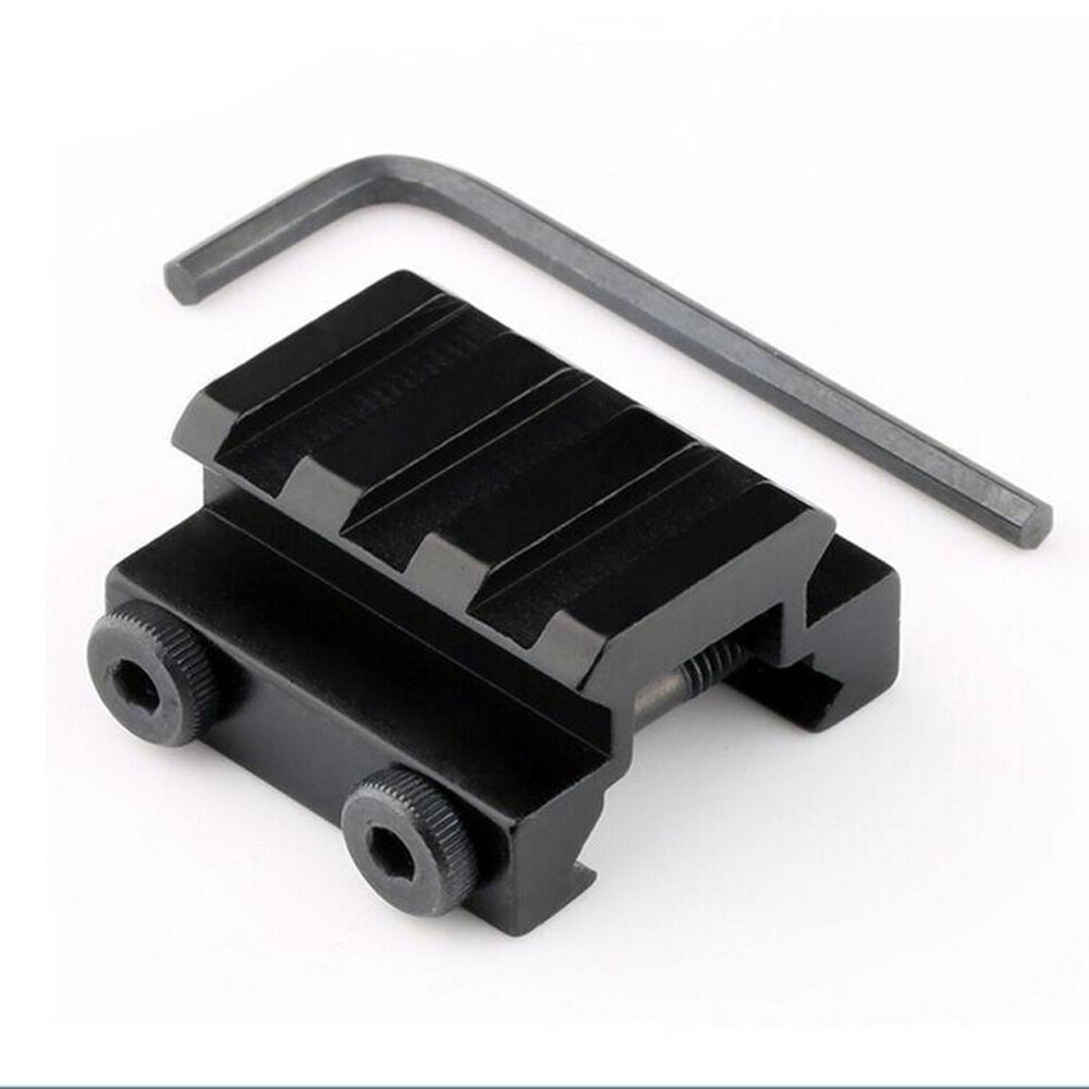 1/2/4Pcs Flat TOP Half 1/2 INCH Mini Riser Block Mount 3 Slot for ...