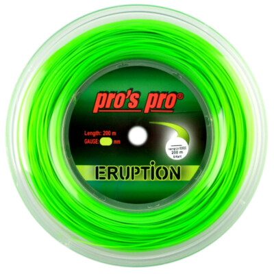 Pro's Pro Eruption - Tennis Racket String - Neon-Green - 200m Reel ...