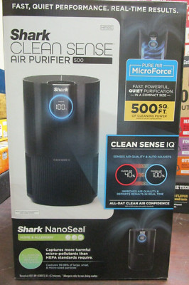 Shark CLEAN SENSE Air Purifier 500 NANOSEAL Air Purifier HP100 Black ...