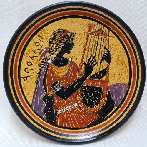 Apollo God Apollon Rare Ancient Greek Hand Painted Art Pottery Plate | eBay