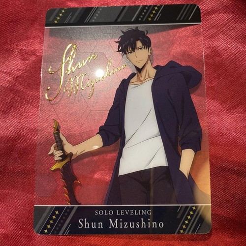Solo Leveling I'M Level Gold Sign Clear Card Mizushino Shun | eBay