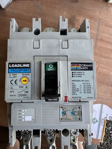 Dorman Smith Loadline McCb 100A Triple Pole 3-Phase 100Amp | eBay UK