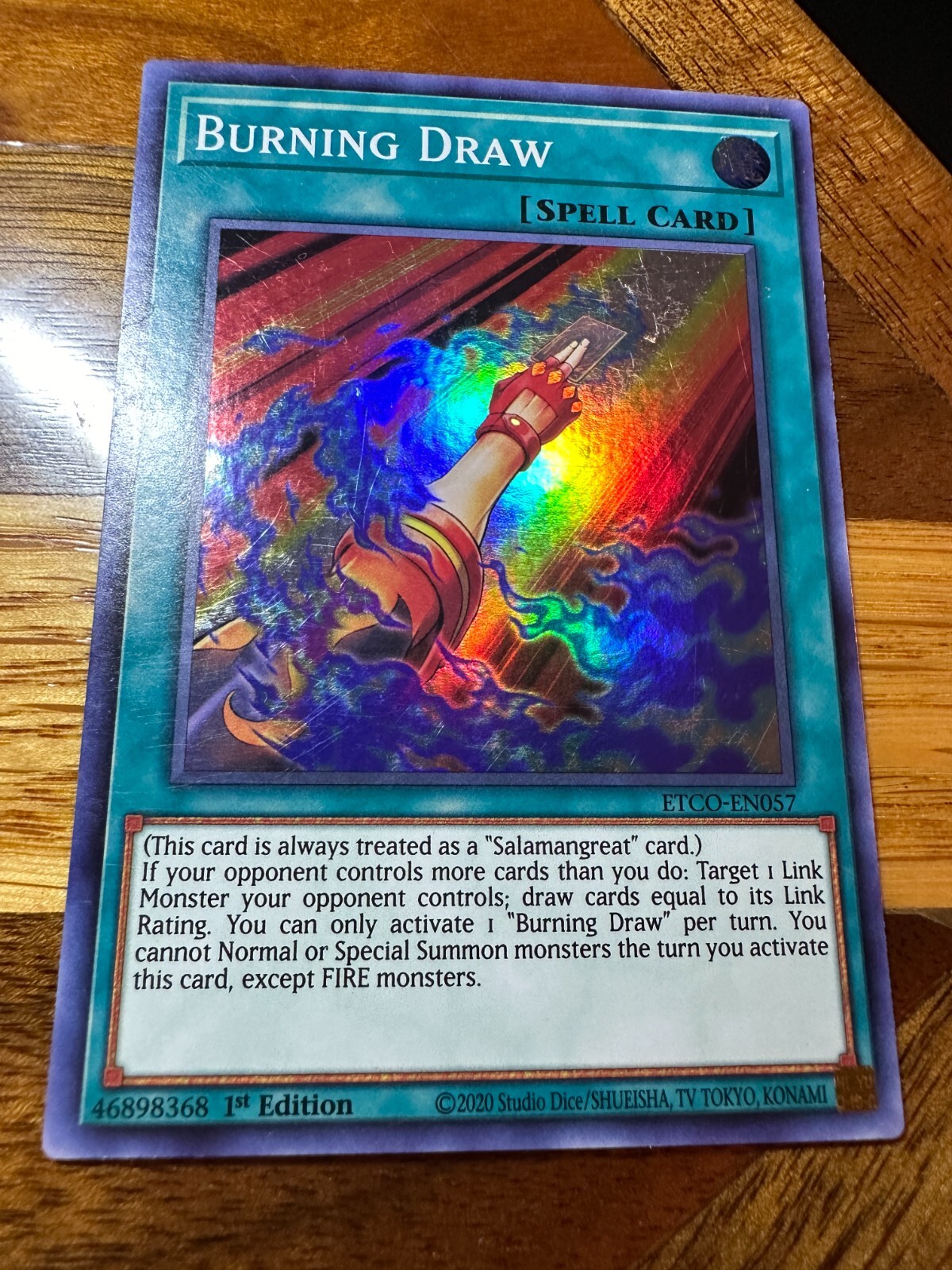 Burning Draw ETCO-EN057 1st Edition Super Rare PL + BONUS | eBay