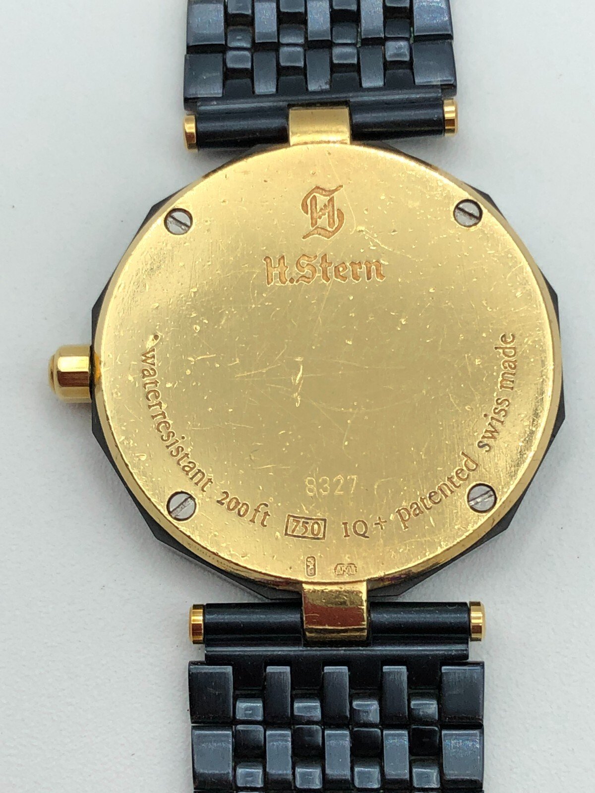 H. STERN Watch SAFIRA Yellow Gold Stainless Bracelet Sapphire 12 ...