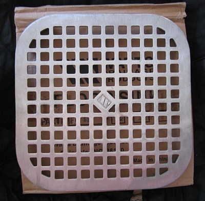 WATTS Stainless Steel Floor Sink Grate HEAVY Brushed 10 3/8" FG-SS-12 ...
