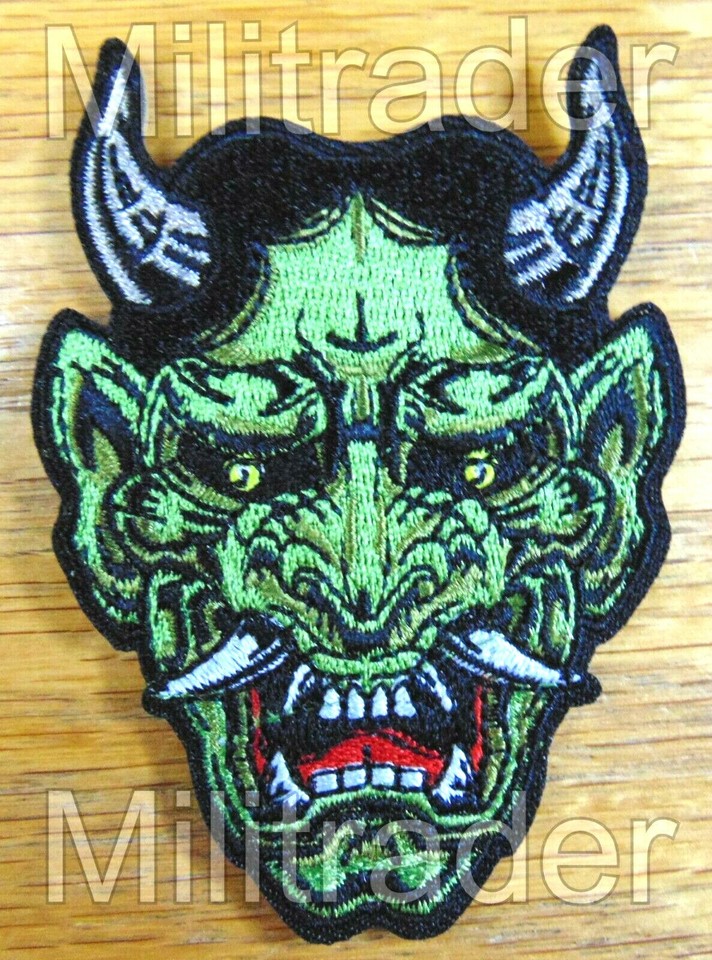 Hannya Oni Demon Noh Japanese Evil Jealousy Mask (Iron-on 100% ...