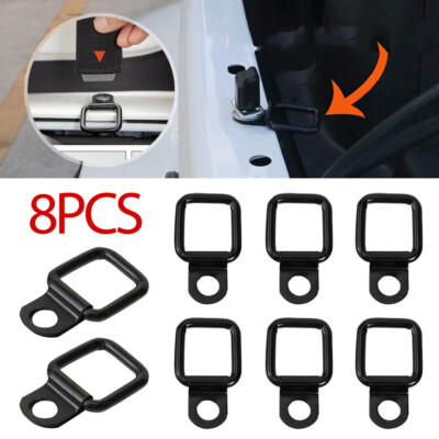 6Pcs Heavy Duty Fixing Point Anchor Lashing Eye Tie Down Loop Black D ...