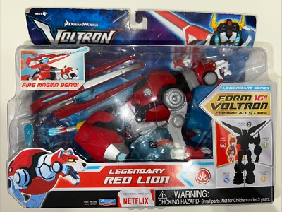 Voltron Legendary Red Lion Action Figure SEALED Netflix Playmates ...