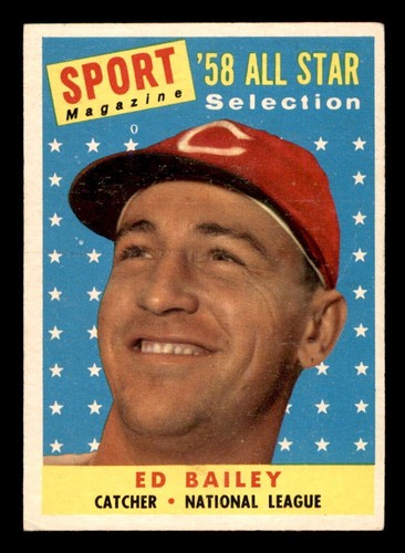 1958 Topps Baseball #490 Ed Bailey (All-Star) VG *e1 | eBay