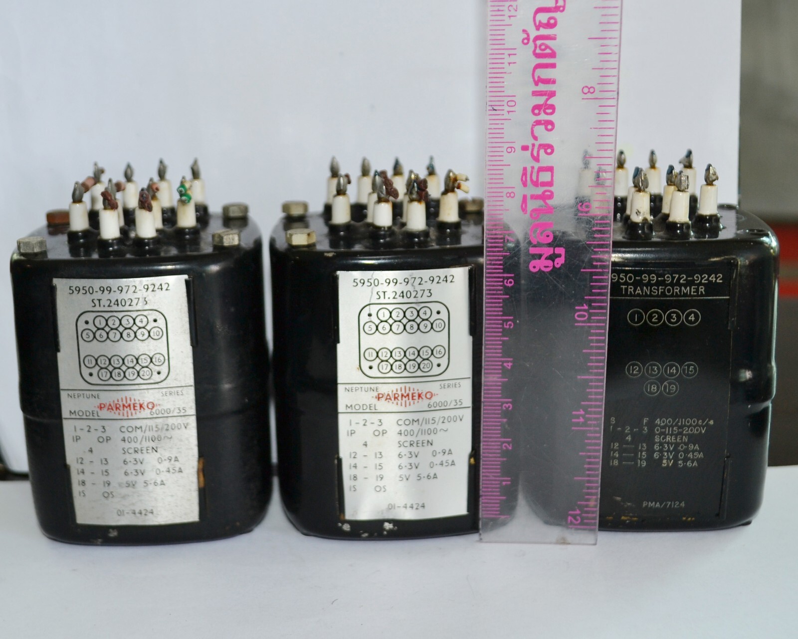 1 pcs. Parmeko Oil Filled Tube Filament Power Transformer st.240273 use ...