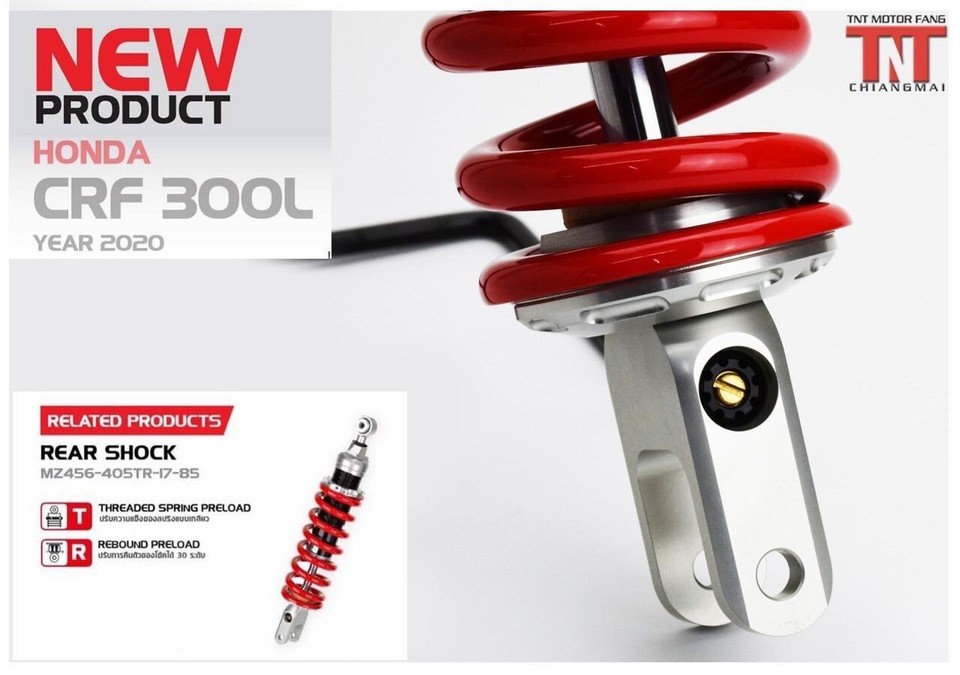 2021-2024 Honda CRF300L CRF 300L Rally YSS Rear Spring Shock Up ...