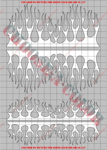 FLA1082P-X Flames RC Body Paint Mask Kit In Colors | eBay