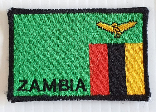 Zambia Flag - Souvenir Woven Souvenir Cloth Patch Badge Motif | eBay