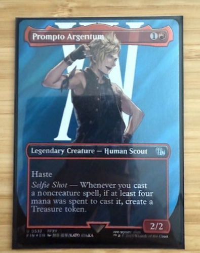 MTG: Prompto Argentum (Borderless) (Surge Foil) Final Fantasy Foil NM ...