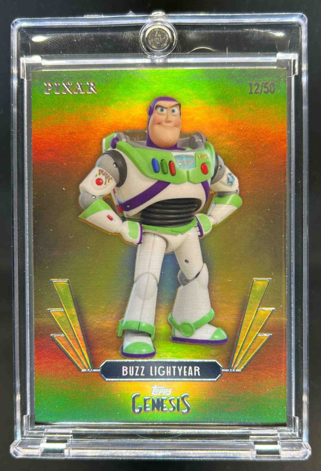Buzz Lightyear 2025 Topps Disney Genesis #45 Silver Circles /1 Price ...