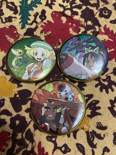 Pokemon BW Can Badge Collection 3 Types Set Used Collectible | eBay