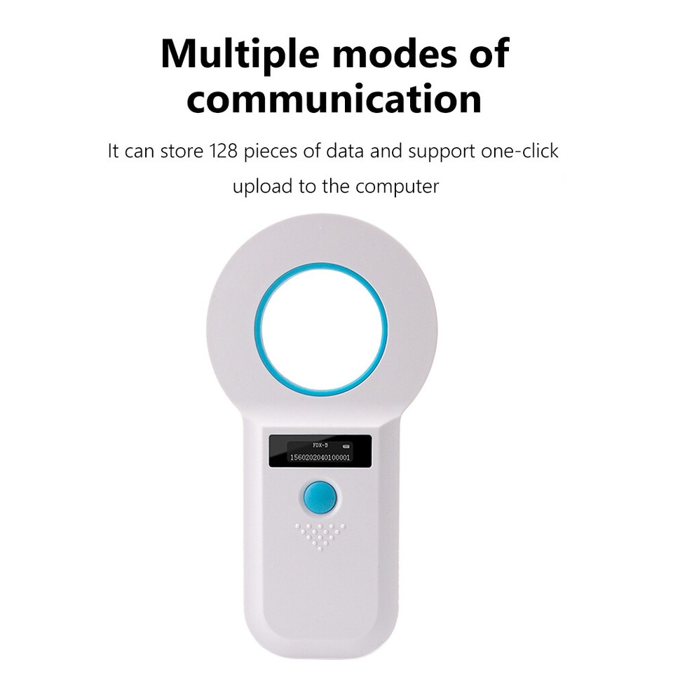 Handheld Pet Tag Scanners OLED Display EMID FDX-B(ISO11784/85) for Pet ...