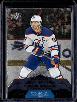 2023-24 Upper Deck Extended #BD-41 Connor McDavid Black Diamond Quad ...