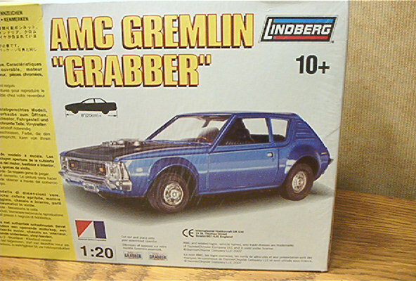 LINDBERG AMC GREMLIN "GRABBER" MODEL KIT #72335 1/20 Scale 858280721593 ...