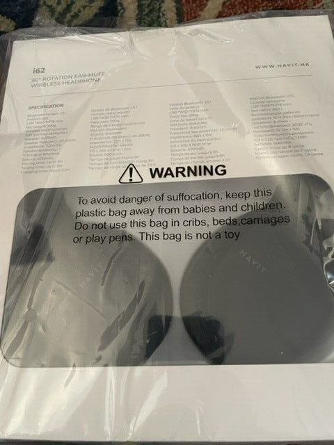 HAVIT i62 Wireless Portable Over-ear Headphones NEW in Sealed Box | eBay