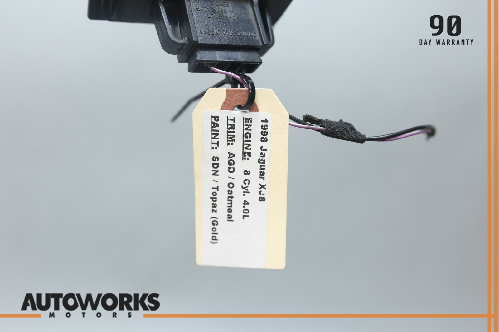 98-03 Jaguar XJ8 XJR VDP X308 Rear Right & Left License Plate Light Set ...