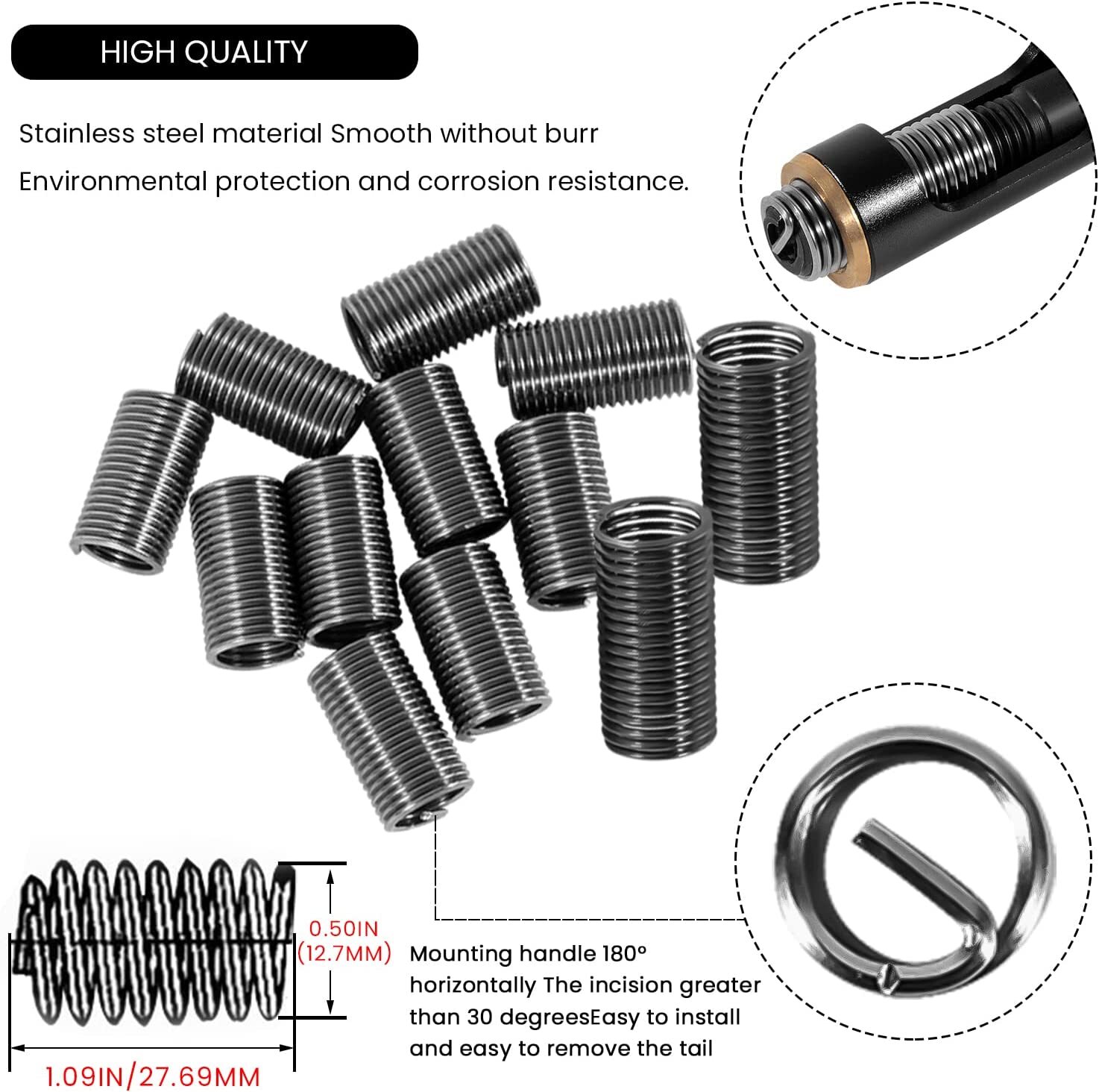 M11x1.5 Metric Head Bolt Thread Repair Kit 35119S for GM Cadillac Honda ...