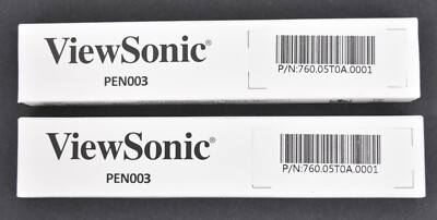 Lot of (2) ViewSonic VB-PEN-003 Active Pens For Viewboard IFP 70 Series ...