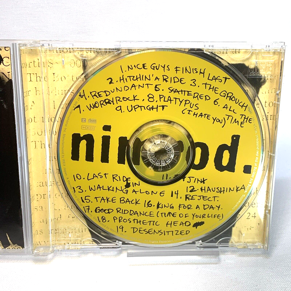 Green Day - Nimrod Japan Edition AlbumCD 1997 Acceptable Green Day - Nimrod Japan Edition AlbumCD 1997 Acceptable