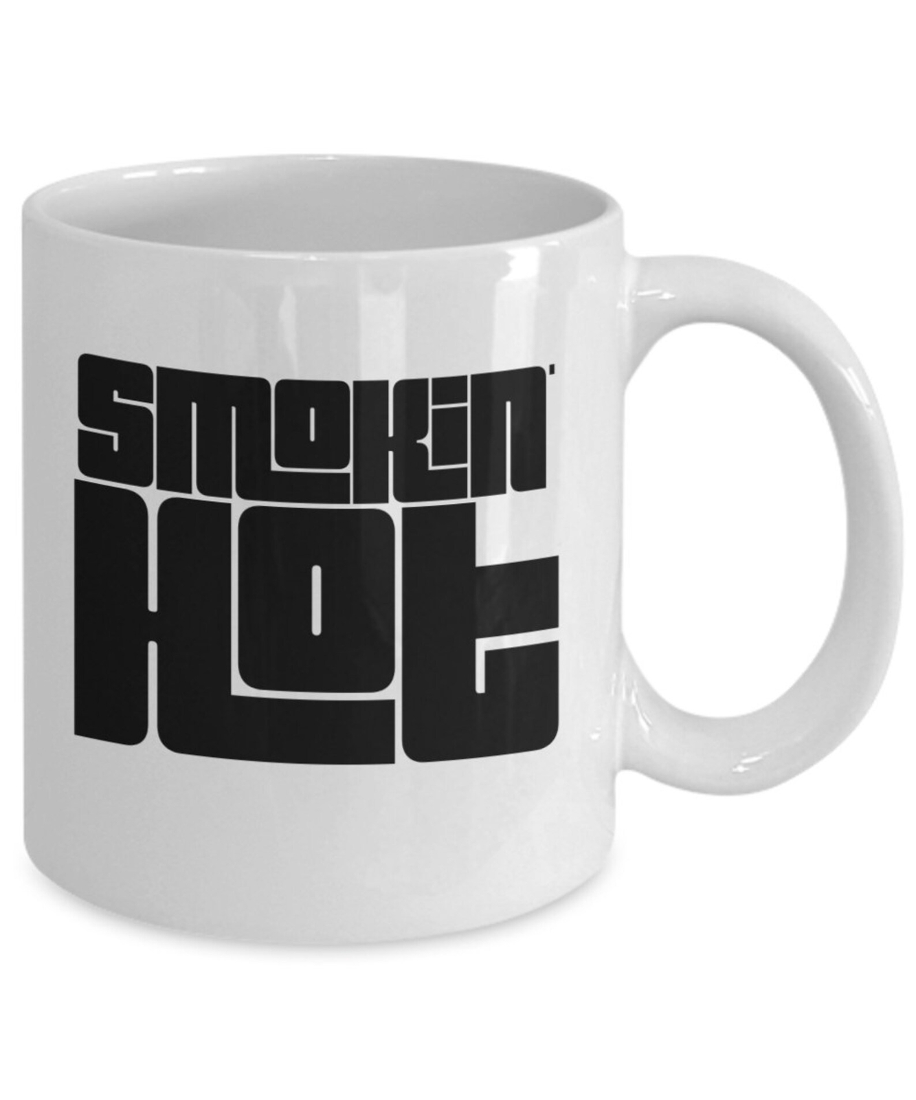Smokin' Hot Black Text Valentines Day Mug Sexy Mug Hot Gift Gift For ...