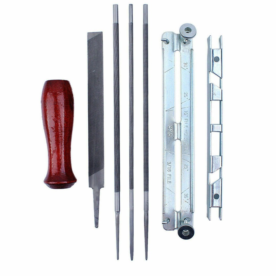 Chainsaw Sharpening File Filing Kit Chain Sharpen Saw Files Tool For ...