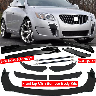 8PCS For Buick Regal Front Bumper Lip Spoiler+Splitter Side Skirts | eBay