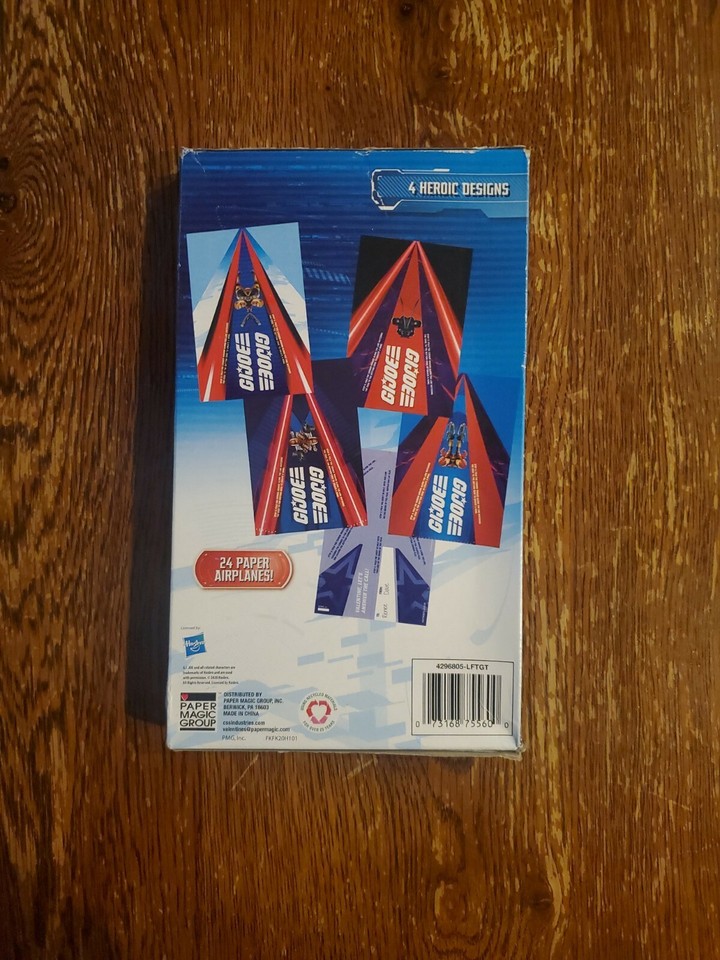 GI Joe 24 Paper Airplane Valentines | eBay