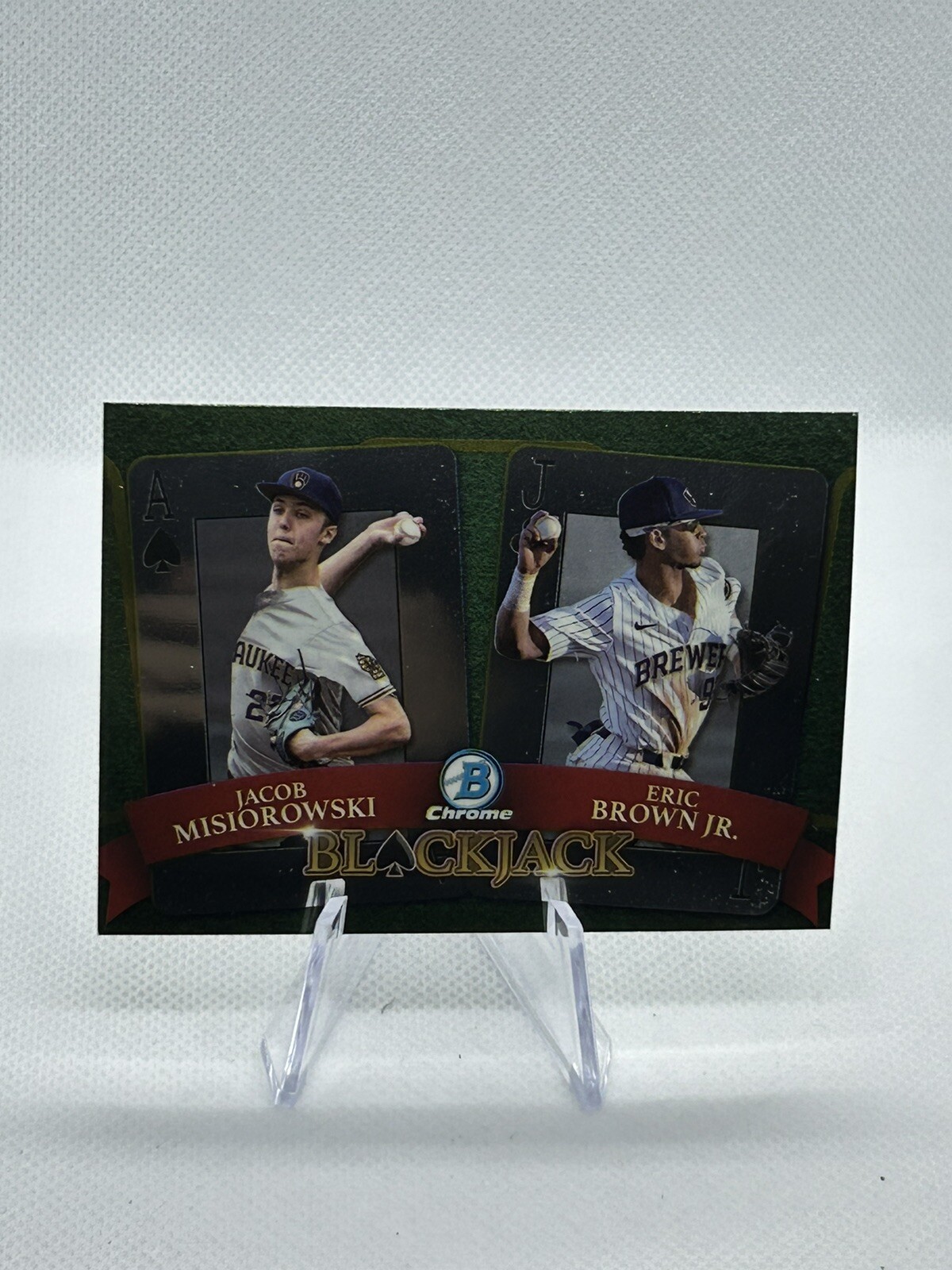 Jacob Misiorowski Eric Brown Jr. 2022 Bowman Draft Chrome Blackjack ...