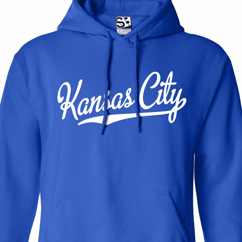 Kansas City Script Tail HOODIE | Hooded KC KCK Baseball Champions ...