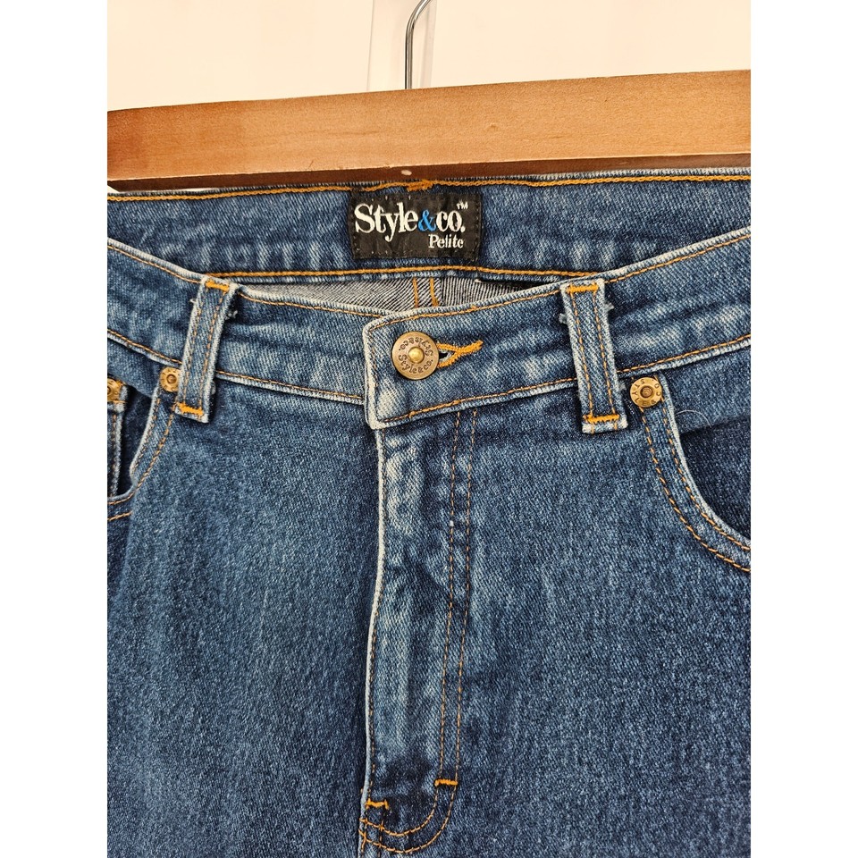 Vintage Style & Co Womens Sz 6P Petite Dark Wash Mom Blue Jeans | eBay